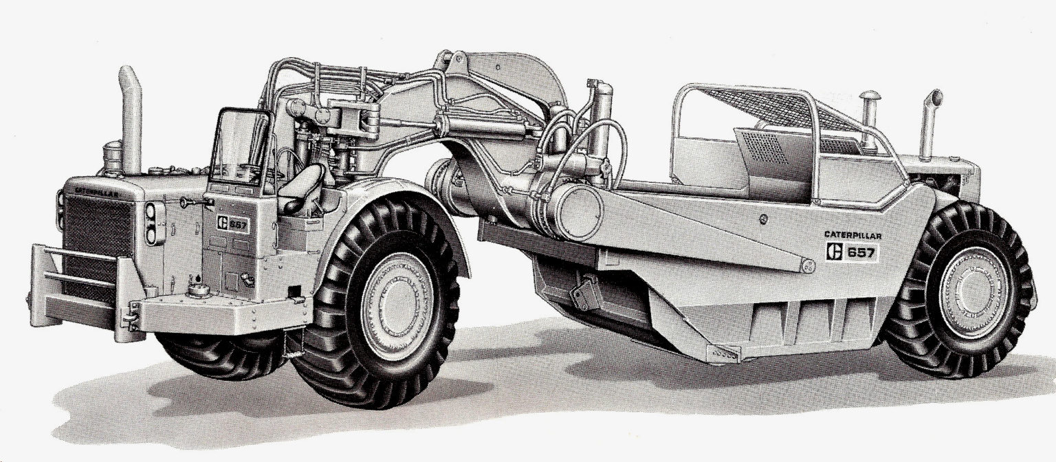 The Caterpillar 657 and 657B scrapers - Contractor Magazine